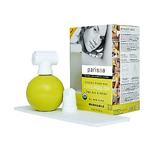 Parissa Organic Sugar Wax Roll-On Style (140 Ml), Hair removal waxing Kit for legs, body, Underarms & Face, Washable With Water