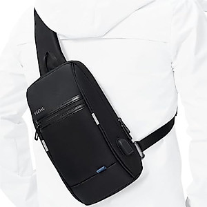VGOAL Backpack Shoulder Crossbody Chest Bag for Men with USB Charging Port