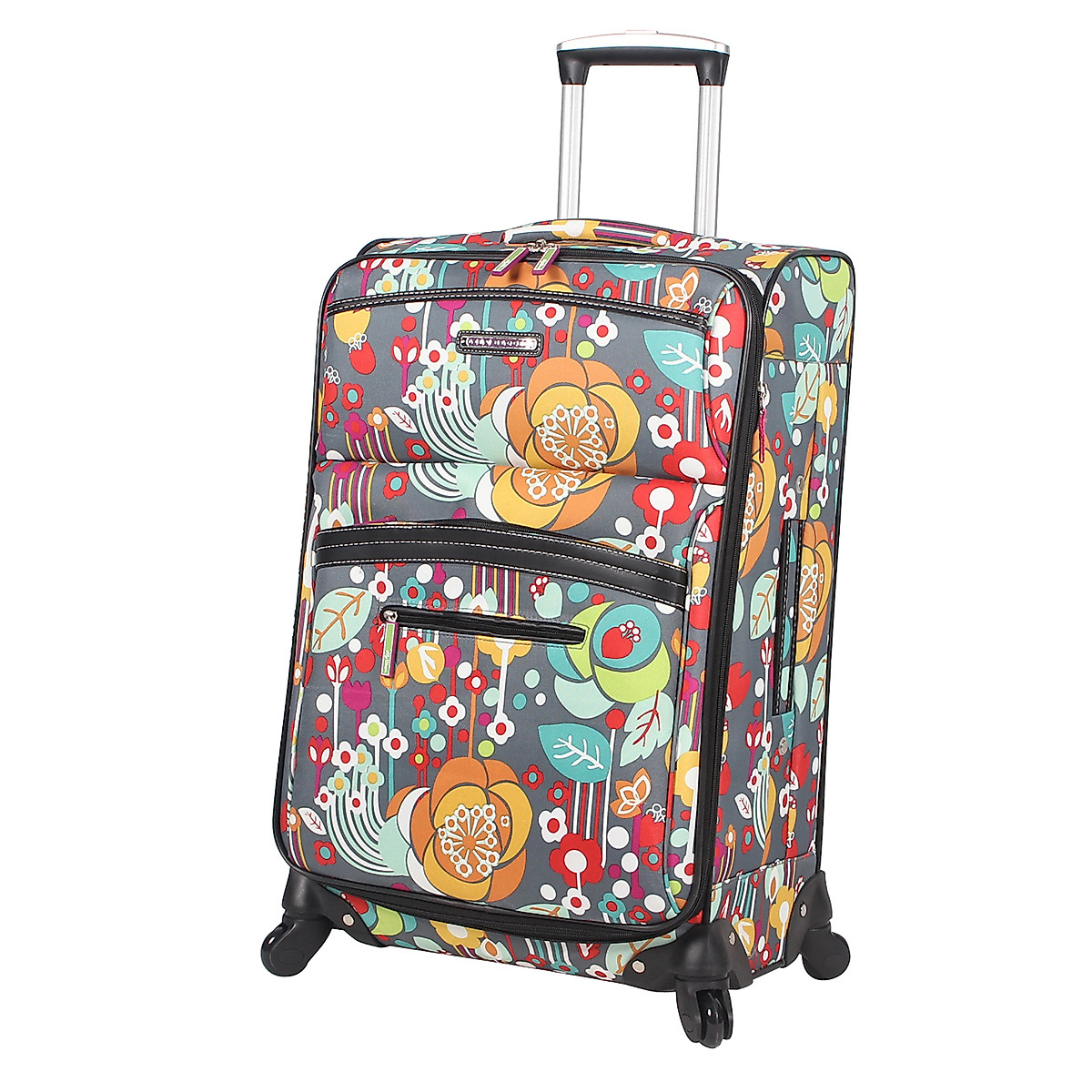 Lily Bloom Luggage 3 Piece Softside Spinner Suitcase Set Collection (Bliss)