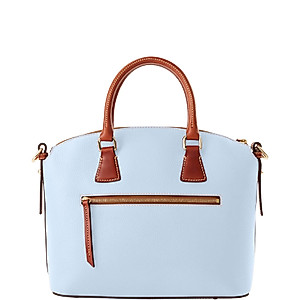 Dooney & Bourke Handbag, Pebble Grain Domed Satchel - Glacier Blue
