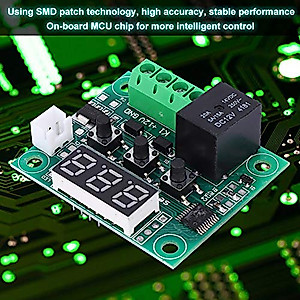 W1209 DC 12V Digital Temperature Controller Module - 2 PCS Electronic Thermostat Controller with Waterproof Sensor for Precise Temperature Control