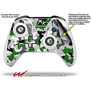 WraptorSkinz Decal Vinyl Skin Wrap compatible with XBOX One S/X Controller - Sexy Girl Silhouette Camo Green (CONTROLLER NOT INCLUDED)