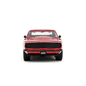 Jada 1967 Chevrolet Camaro Candy Red and Silver Metallic Bigtime Muscle Series 1/24 Diecast Model Car