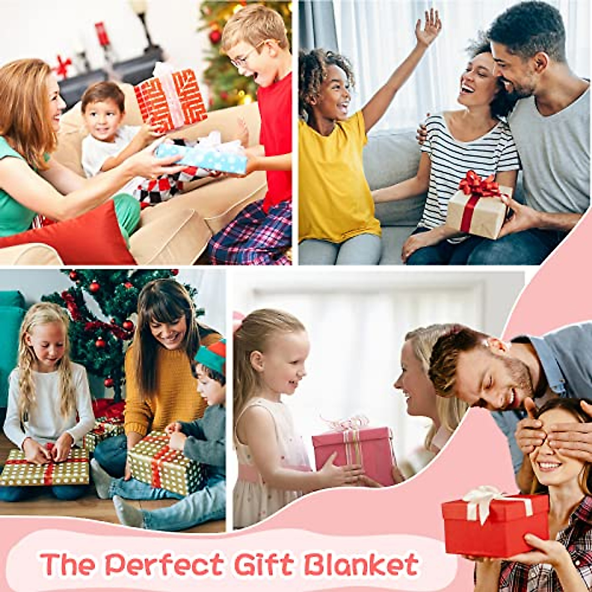 udten Cat Lover Gifts for Women Cute Cat Blanket Cat Gifts for Women Girls, Cat Throw Blanket Cat Mom Gifts for Women Birthday Mother's Day Children's Day Gifts,50"x40"