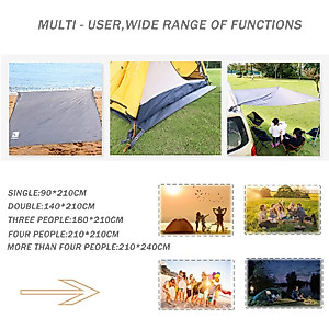 Hikeman Waterproof Camping Tarp Portable Tent Footprint with Drawstring Bag Ground Cloth for Outdoor Hiking Picnic (XXL-95”x83”)