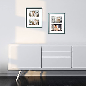 8x10 White Mat for (2) 4X6 Pictures - Pack of 10 - White Core Bevel Cut Acid-Free Mat Boards for Artworks, Prints, Photographs - Great for Weddings, Engagements, Graduations - Signature Friendly