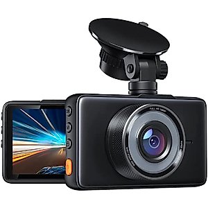 DAJKRTIA Dash Cam 1080P Car Dash Camera, Super Night Vision Driving Recorder 3 Inch LCD Screen 170° Wide Angle, G-Sensor, Accident Record, Loop Recording