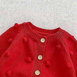 Unisex Baby Sweatshirt Waffle Knit Baby Clothes Warm Solid Color Long Sleeve Fall Winter Clothes Reindeer Shirt