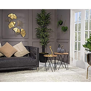 Sagebrook Home 10" Metal Snake Sculpture in Gold - Decorative Aluminum Statue for Creative Contemporary Home or Office Decor or Gift Idea