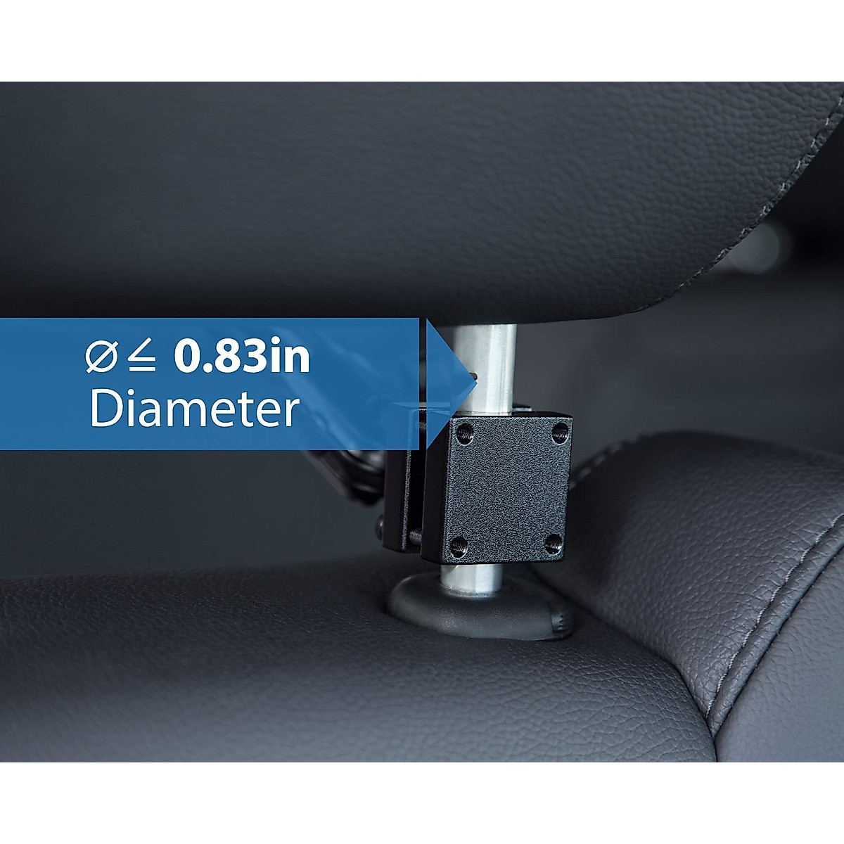 Mount-It! Premium Car Headrest Tablet Holder with Adjustable Arm | Heavy Duty Aluminum Car Tablet Mount for iPad 7, Galaxy Tab, Fire Tablets (MI-7310)