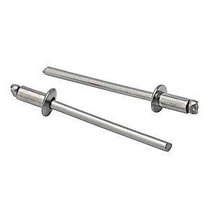 ISPINNER 50pcs 1/8" x 3/8" Stainless Steel Blind Rivets, 3.2 x 10mm Pop Rivets, Pack of 50