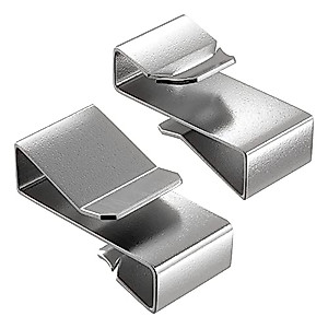 25 PCS Trailer Frame Wire Clips 18mm / 0.72inch - Metal Trailer Wire Clips for Wire Management - Wire Clips for Boat Trailer - Metal Wire Clips for All Types Cargo Camper Boat Snowmobile Trailer