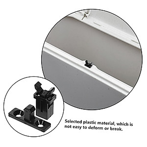 Hohopeti 10 Sets Trash Can Buckle Trash Can Lid Pin Lid Locking Trash Can Replacement Parts Door Latch Push Latch Garbage Can Lock Trash Can Lid Lock Trash Bin Latch Touch Latch Lid Latch