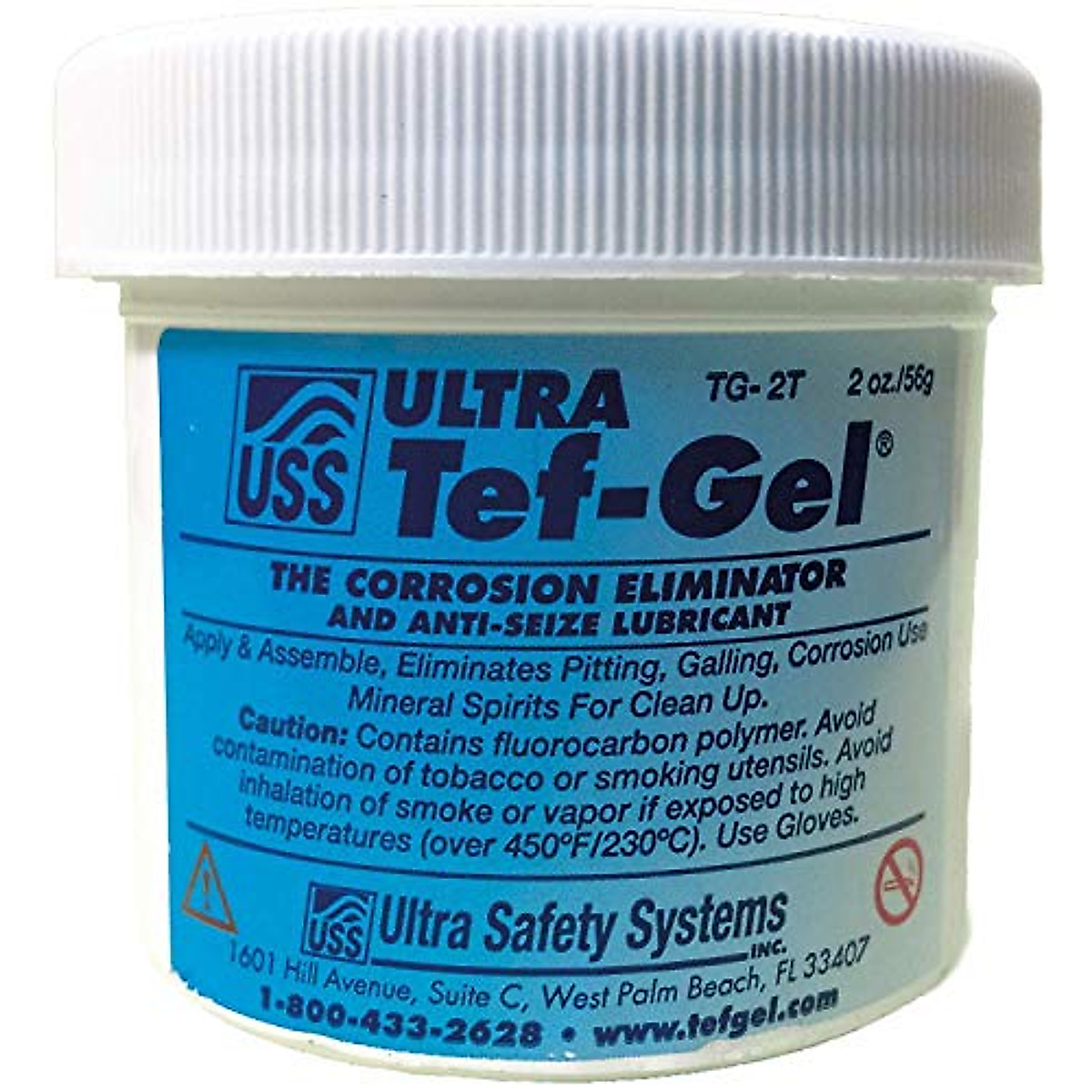 Original ULTRA Tef-Gel 2 OZ Tub - Stops Salt Water corrosion on all metals, works in fresh water too. Waterproof: Replaces petroleum greases that wash away. Replaces Silicone to lubricate