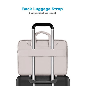 MOSISO 360 Protective Laptop Shoulder Bag Compatible with MacBook Air 15 inch M2 A2941 2023/Pro 16 inch M3 M2 M1 2023-2019, 15-15.6 inch Notebook,Matching Color Sleeve with Belt, Stone Gray