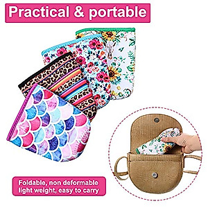 4 Pieces Reusable Coffee Sleeve Neoprene Cup Holders Drinks Insulator Sleeve for Cold and Hot Beverages (22-24 oz,Cute Style)