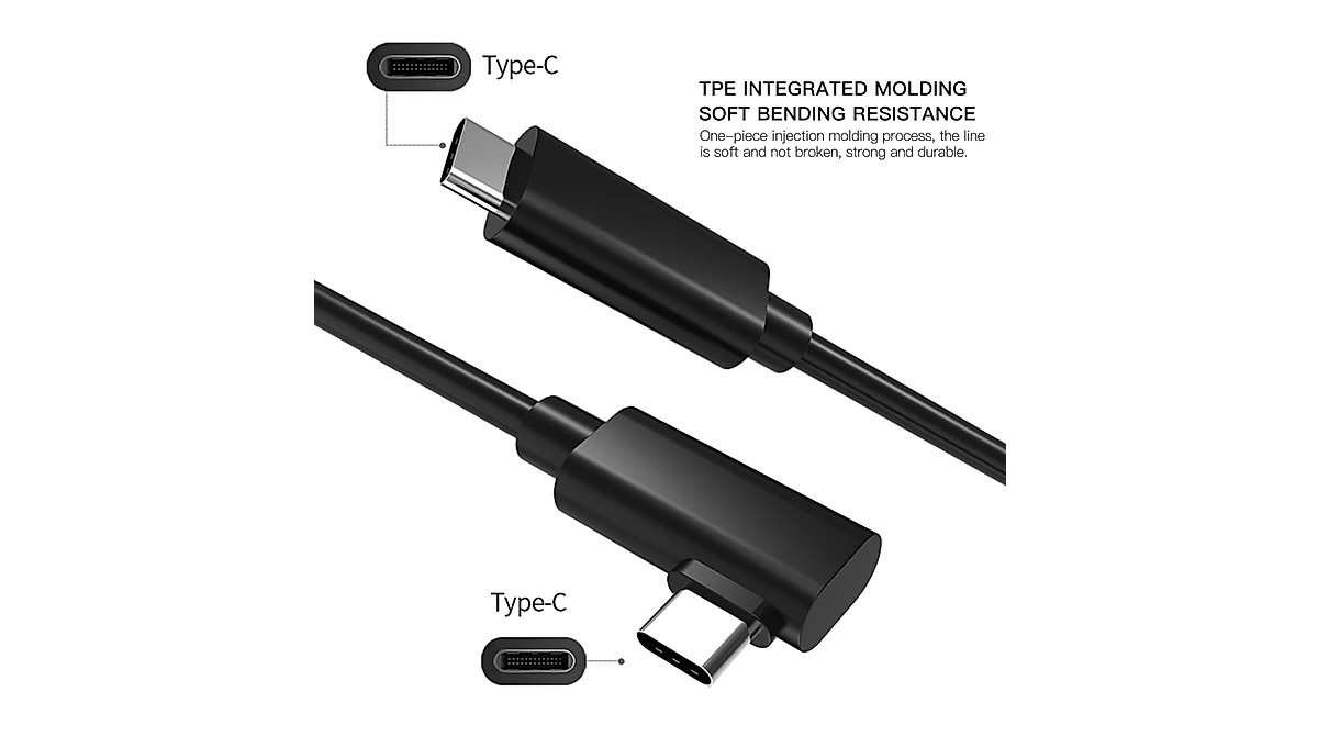 GRABOTE Link Cable for Oculus Quest 2/Quest VR Type C-C Cable for PC ...