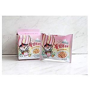 [Samyang] Cream Carbo Bulldark Spicy Chicken Roasted Noodle Soup (Pack of 4) / Korean food/Korean ramen/Spicy Korea Noodle Challenge (overseas direct shipment)