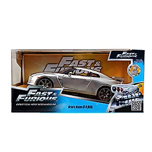 Fast & Furious '09 Nissan R35 Vehicle 1:24 Diecast By Jada Toys, Silver