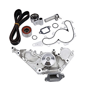 Engine Timing Belt with Water Pump Kit - Compatible with Lexus, Toyota - 4.0L, 4.3L, 4.7L - GS430, GX470, LS430, SC400, SC430, 4Runner, Land Cruiser, Sequoia, Tundra - Replaces TKT-021, TCKWP298