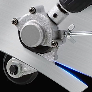 Tyimble Upgraded Sheet Metal Shear for Efficient 20-30 GA Flat Metal Cutting – Multi-Functional Electric Drill Attachment, Durable Design for DIY Projects & Professional Use.