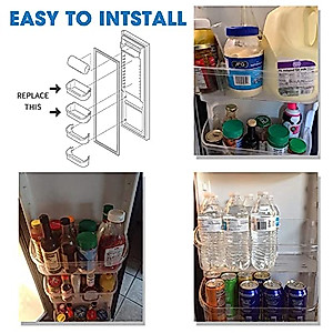 240356402 Refrigerator Door Shelf Replacement for Frigidaire Refrigerator Parts AP2549958, PS430122, 240430312, 240356416, 240356407, Refrigerator Door Bin Shelves (15.4 in L)-2 Pack