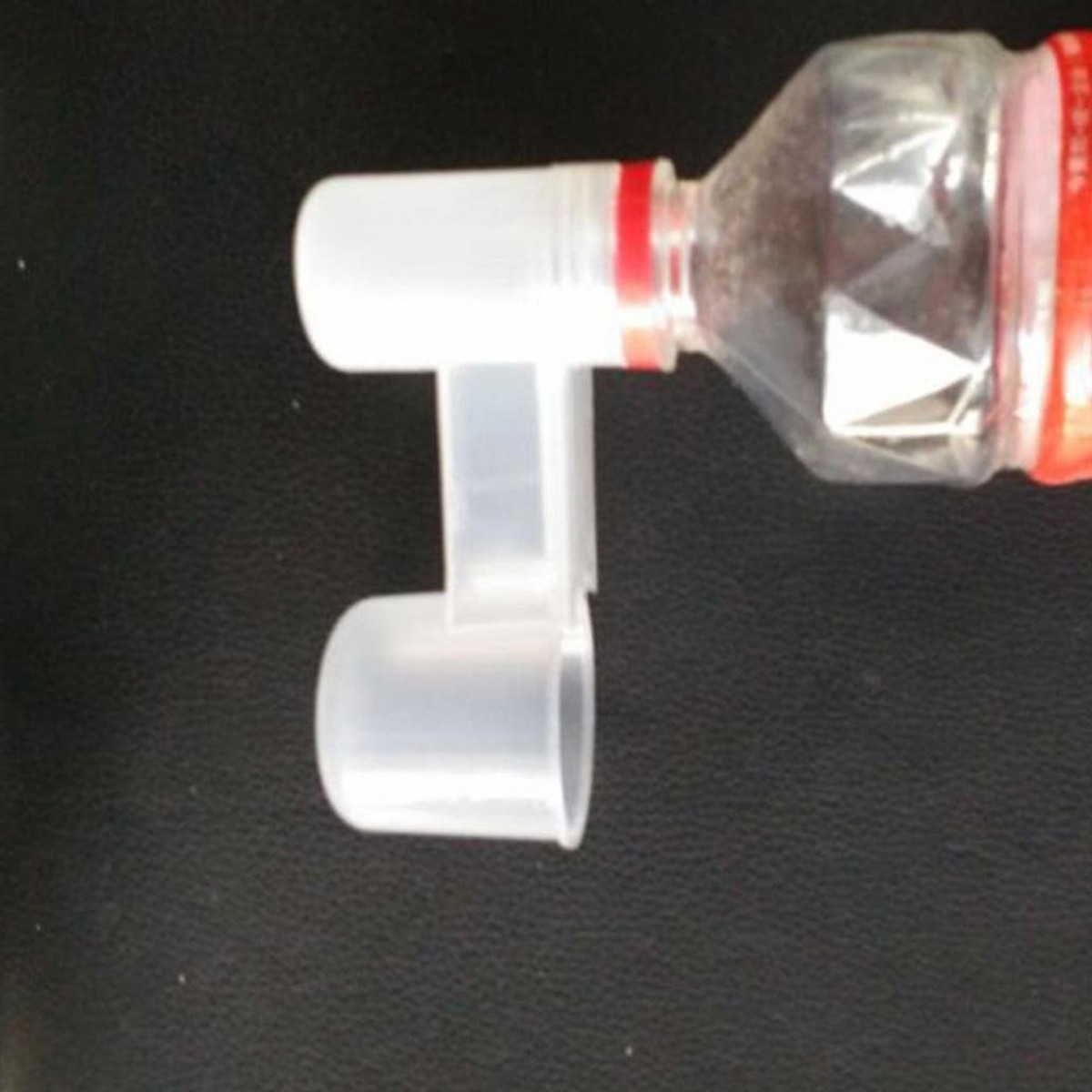 Afco Automatic Pet Bird Parrot Water Feeder Practical Plastic Drinking Bowl for Cage Size 4.1cm4.9cm (Transparent)