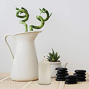 Super Z Outlet 3" x 6" Unscented Ivory Pillar Candle for Weddings, Home Decoration, Relaxation, Spa, Smokeless Cotton Wick. (1 Candle)