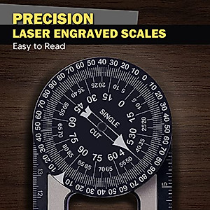 Angle Finder Miter Saw Protractor for Corner Measuring | Cool Gadgets for Making Crown Molding | Woodworking Tools for Carpenter Plumber All Building Trades | Miter Gauge Miter Angle Finder Tool Stuff