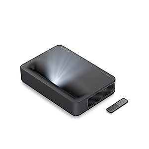 4K UHD Laser TV Home Theatre Projector, Ultra Short Throw, Built-in Harman Kardon Speaker, HDR10, Smart Android System 25000H Lamp Life Eye Protection, Black