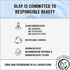 Olay Regenerist Hyaluronic + Peptide 24 Hydrating Gel, Fragrance Free, Face Moisturizer, 1.7 Oz.