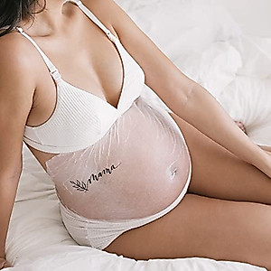 Evereden Soothing Belly Mask - 1 Belly Mask for Pregnant Women 2nd & 3rd Trimester - Hydrating, Nourishing, & Soothing Pregnancy Skin Care Belly Masks - Clean & Vegan Pregnancy & Maternity Products