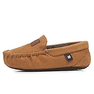 Lucky Brand Boy's Micro-Suede Moccasin Loafer Slippers