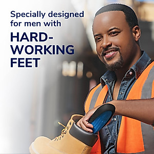 Dr. Scholl's Work All-Day Superior Comfort Insoles (with) Massaging Gel, Men, 1 Pair, Trim to Fit