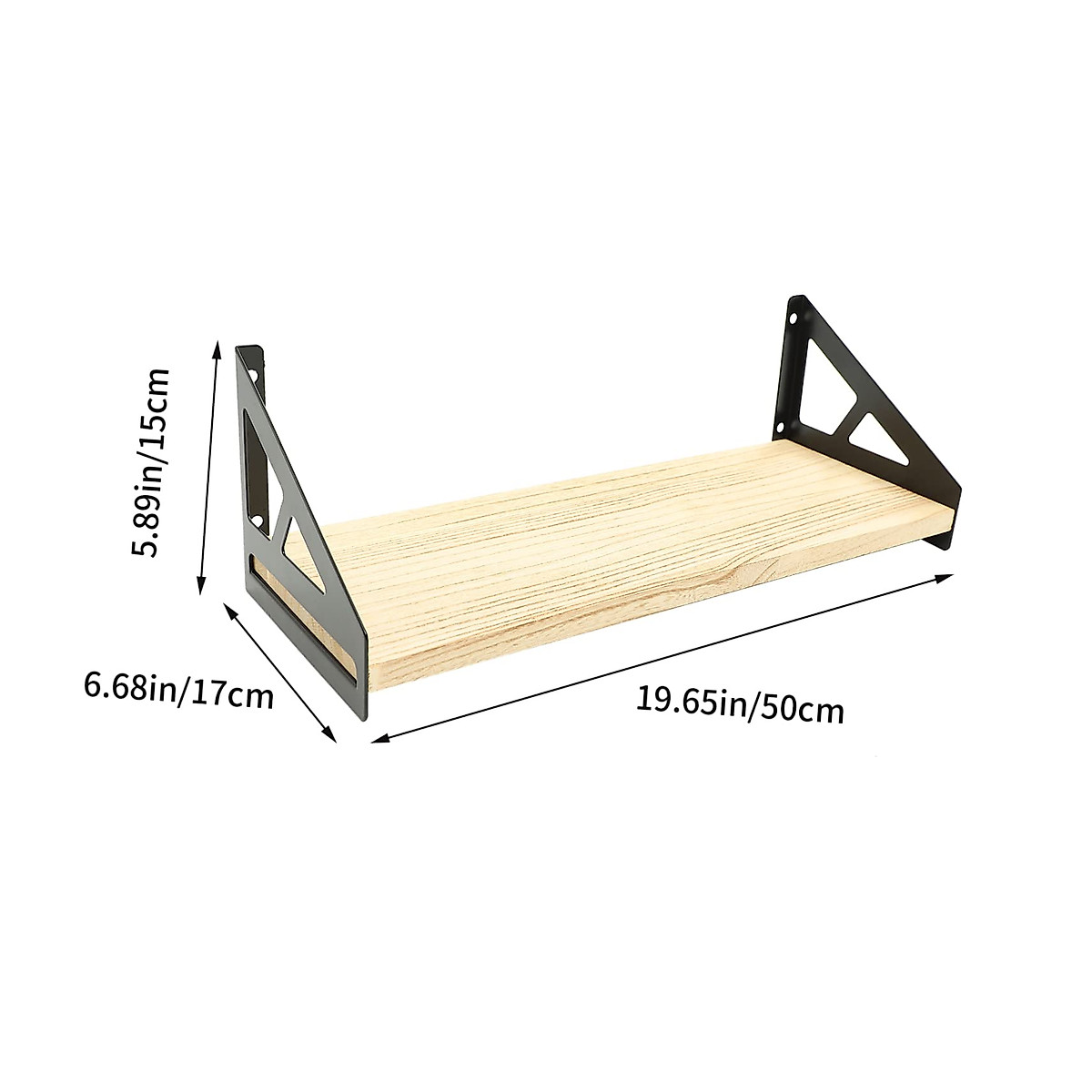 KOMBIUDA 1 Set Shelf Wall Sundries Holder Living Room Supply Bathroom Sundries Rack Wooden Wall Stand Multi-Function Wall -Mounted Storage Rack Sundries Organizer