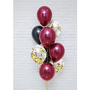Graduation Decorations Maroon Gold 2024/Burgundy Graduation Party Decorations/Maroon Gold Black Burgundy Black Gold White Balloons FSU/Wizard Party Decorations/Burgundy Gold Birthday