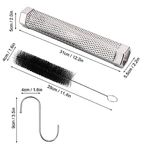Topyond Portable Stainless Steel Smoking Tubes - BBQ Accessories for Outdoor Parties and Camping, Suitable for All Barbecues and Smokers