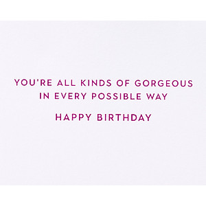 Papyrus Birthday Card for Her - Illustrated by Sandra K Pena (All Kinds of Gorgeous)