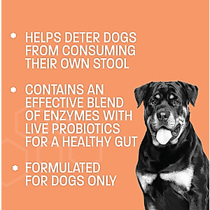 Pet Health Pros Coprophagia Stool Eating Deterrent for Dogs Eating Poop - Soft Chews to Stop Eating Poop for Dogs - No Poop Eating for Dogs w/Digestive Enzymes, Probiotics & Breath Freshener - 60 ct