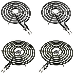 AMI PARTS WB30M2 and WB30M1 Replacement for Range Stove Top Surface Element Burner Kit for GE and Hotpoint, 4 Pack