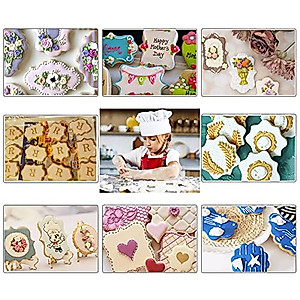 Stainless Steel Plaque Frame Pastry Biscuit Cookie Cutter Cake Fondant Pancake Cutters Mold Pack of 3