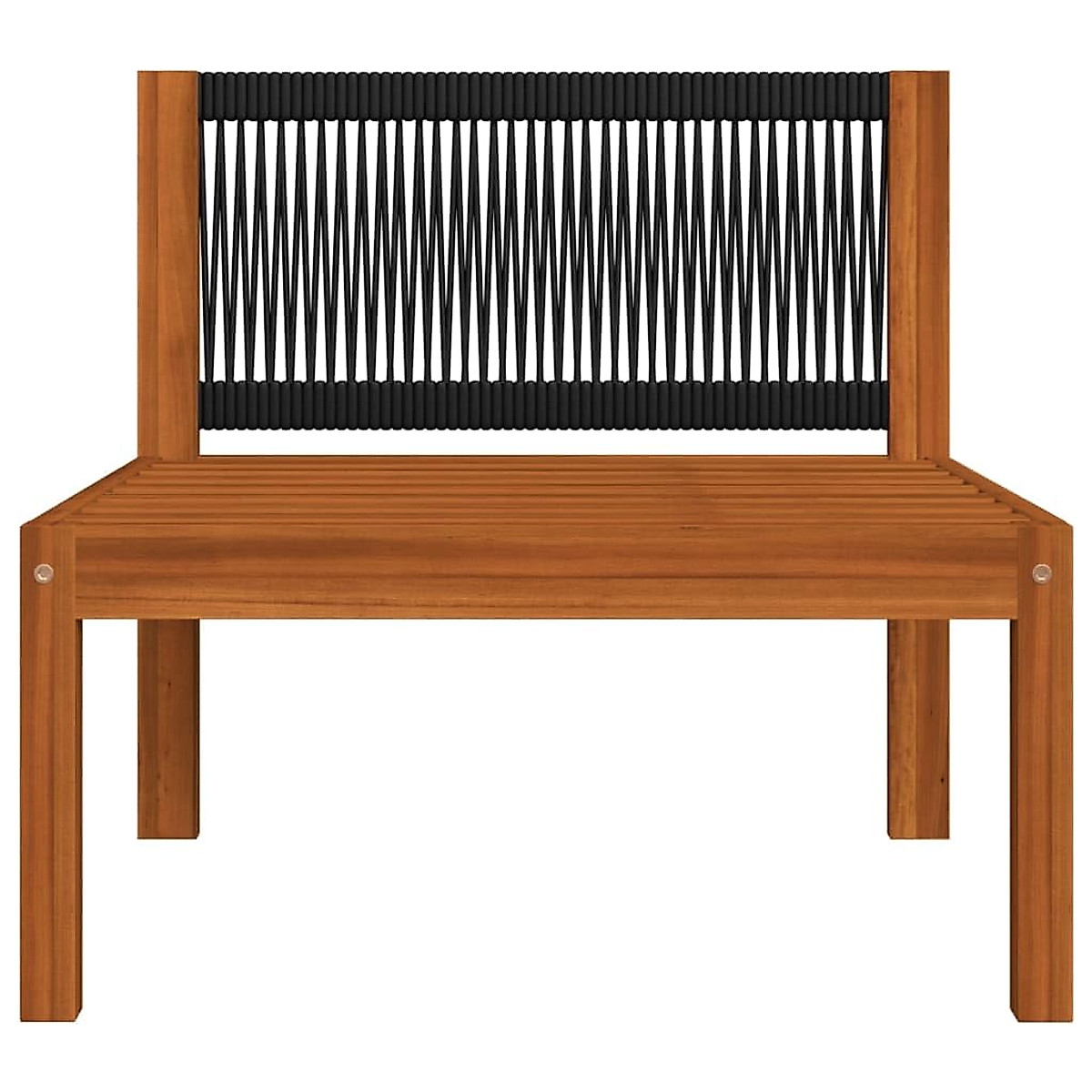 vidaXL 3-Seater Garden Lounge Set with Cushions, Solid Acacia Wood, Rustic, Outdoor Patio Sofa, Easy Assembly, Weather-Resistant Finish, Comfortable Seating