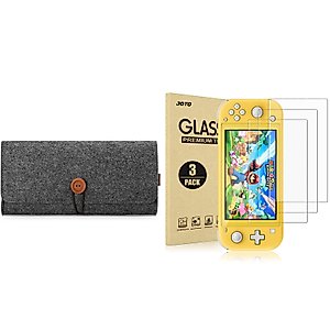 ProCase Carrying Case for Nintendo Switch Lite Bundle with [3 Pack] Switch Lite Screen Protector