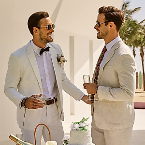 Mens Blazer Jacket Two Button Casual Sport Coat Lightweight Dress Blazer Fashion A-Khaki