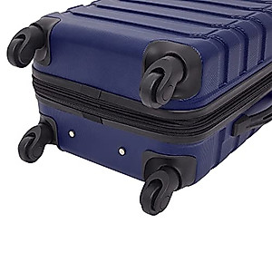 Wrangler Elysium Luggage & Packing Cubes, Blue, 4 Piece Set
