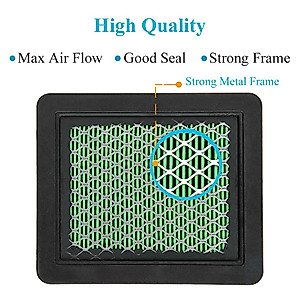 HOODELL 2 Pack GCV160 Air Filter, Durable GC160 Air Cleaner with Fuel Filter, Professional 17211-ZL8-023 Air Filter for Honda GCV190 GC190 GCV135 GC135 GX100 Engine Lawn Mower