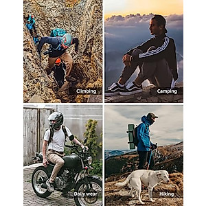 SPECIALMAGIC Golf Pants Men Stretch Slim fit Hiking Pants Lightweight Dress Casual Tapered Zipper Pockets Grey,34-32