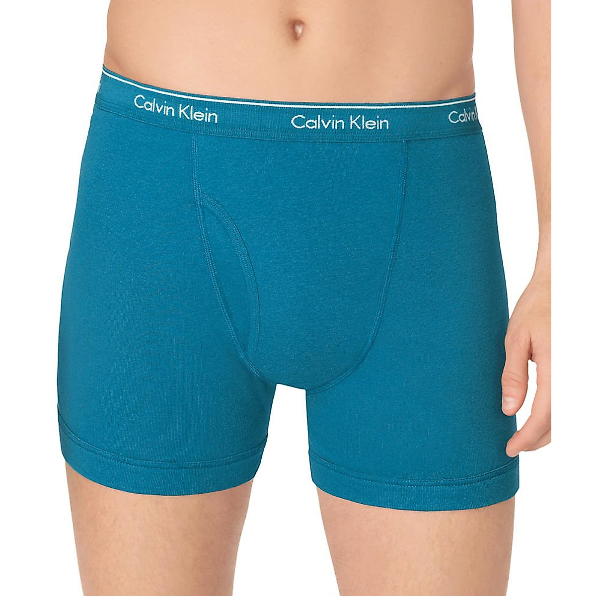 Calvin Klein Men's Cotton Classic Multipack Boxer Briefs, White/Black/Grey, Small