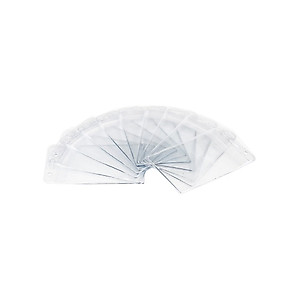 24PCS Transparent Extra Large 6x4" Badge Holders for Passport ID,Cash,Plane Ticket, Receipts,Credit Card, etc