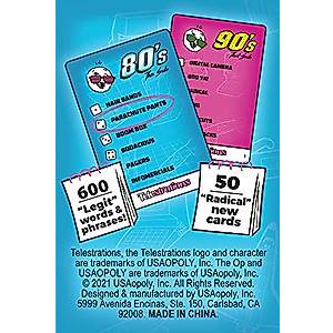 Telestrations 80s/90s Expansion Pack | Featuring 600 Totally Awesome Words, Phrases, and References | Great New Addition to Telestrations Party Game